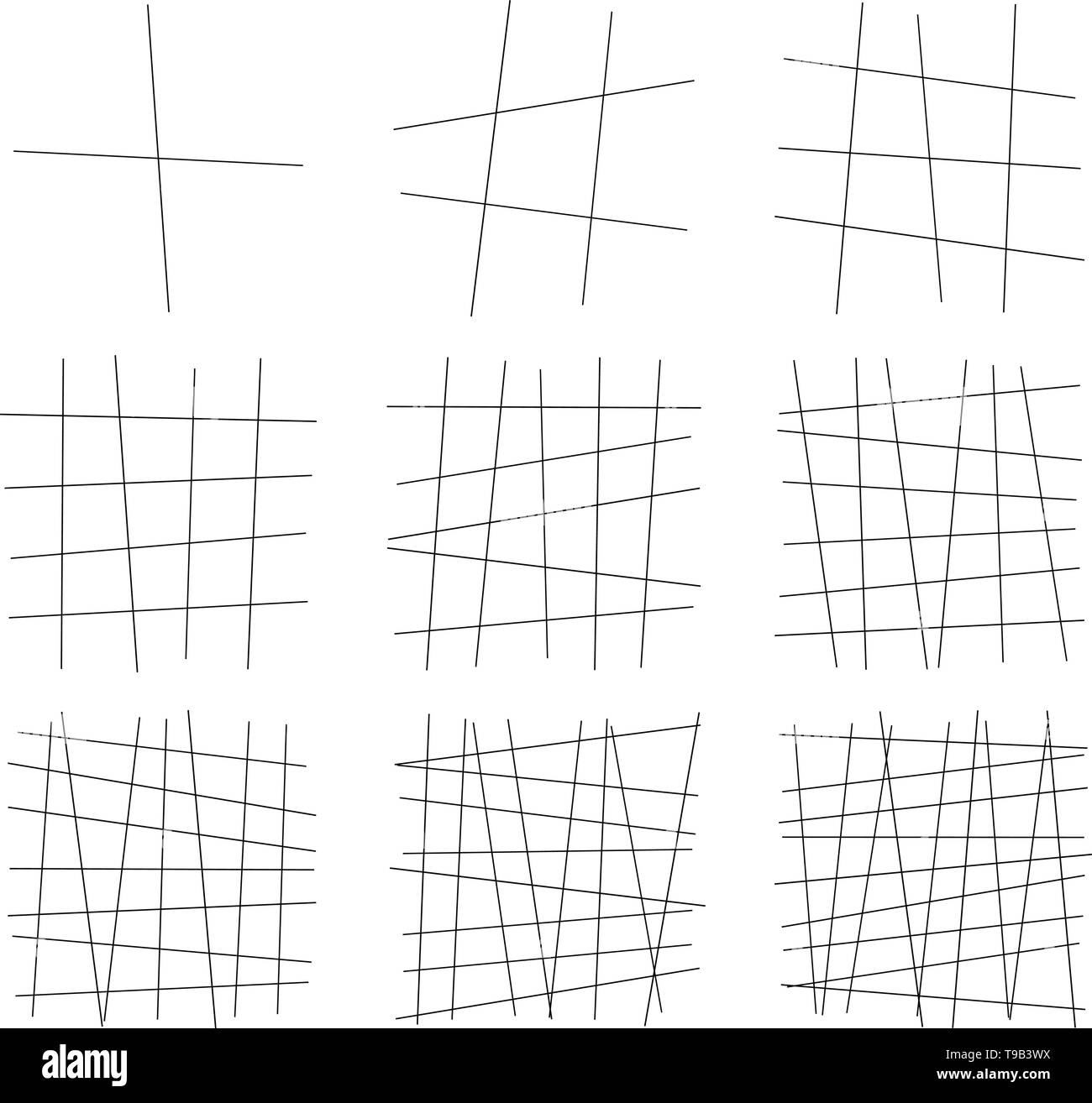 9 uneven angles Stock Vector Images - Alamy