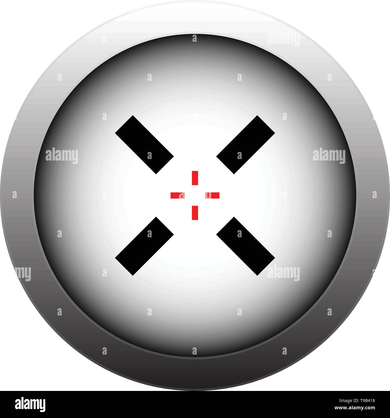 Cross-hair, target mark, reticle icon Stock Vector Image & Art - Alamy