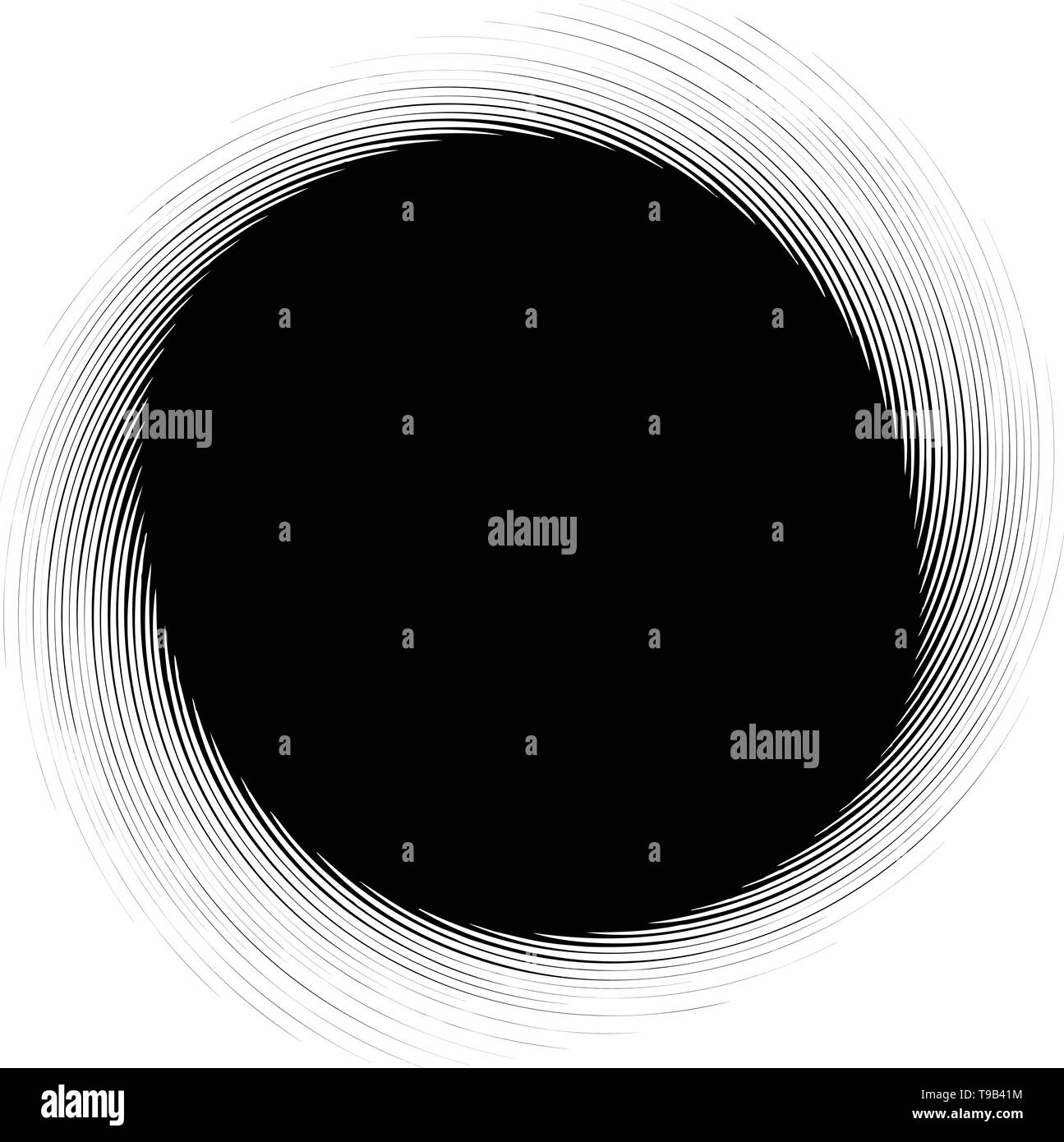 Abstract spiral, swirl, twirl element isolated on white Stock Vector ...