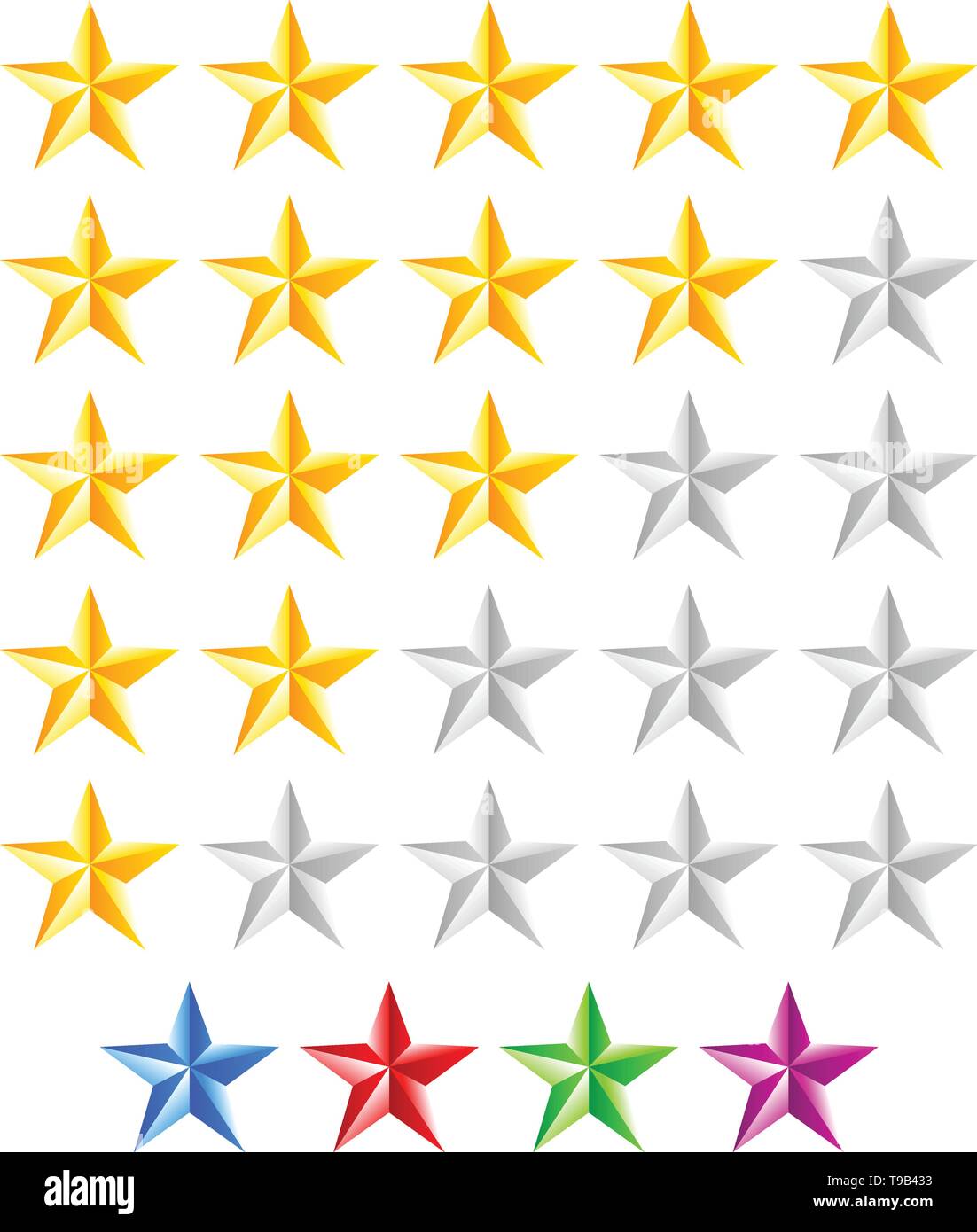 5 star rating with yellow, golden stars. For feedback, user ...