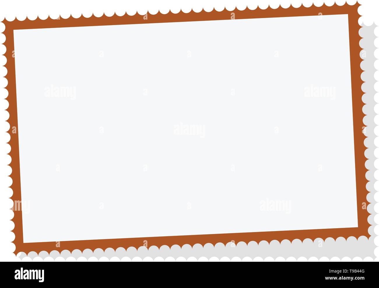 Postage, postal stamp graphic element isolated on white Stock Vector ...