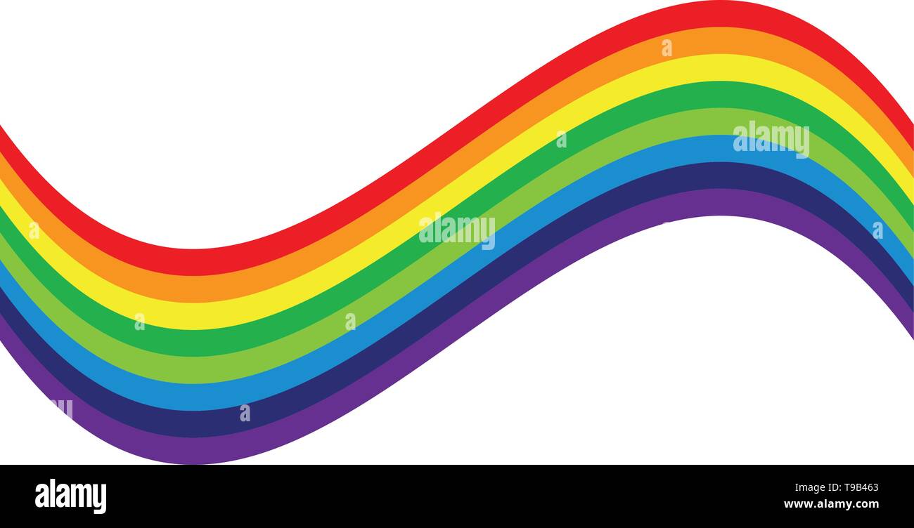 Rainbow element isolated on white. Distorted rainbow(s Stock Vector ...