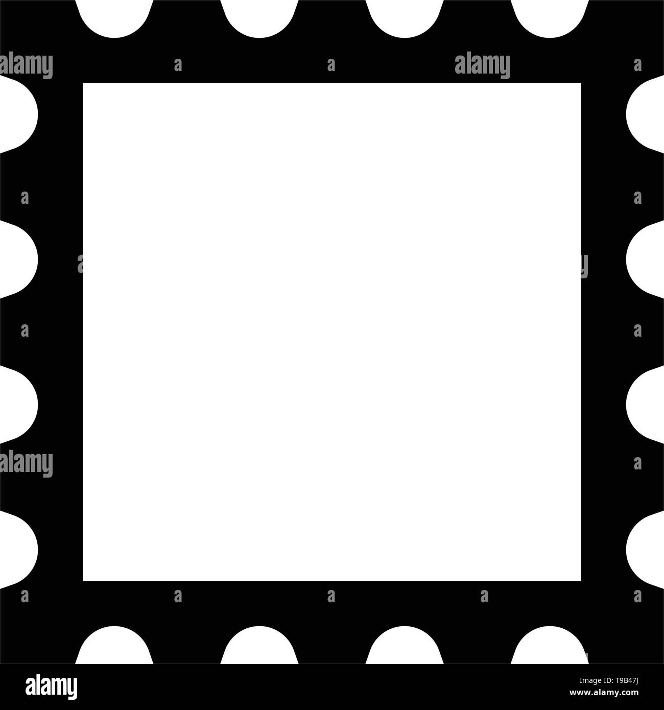 Postage, postal stamp graphic element isolated on white Stock Vector ...