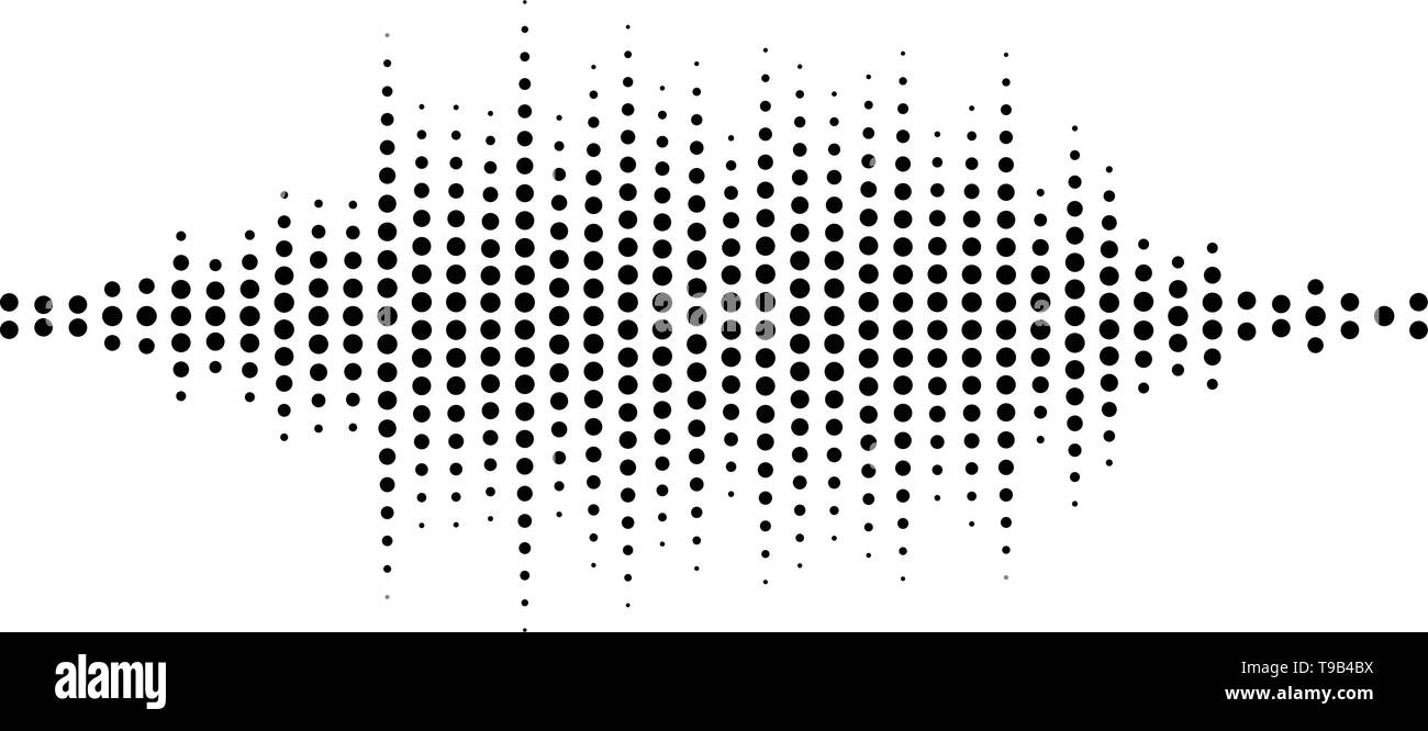 Abstract equalizer element with dotted lines of the channels Stock ...