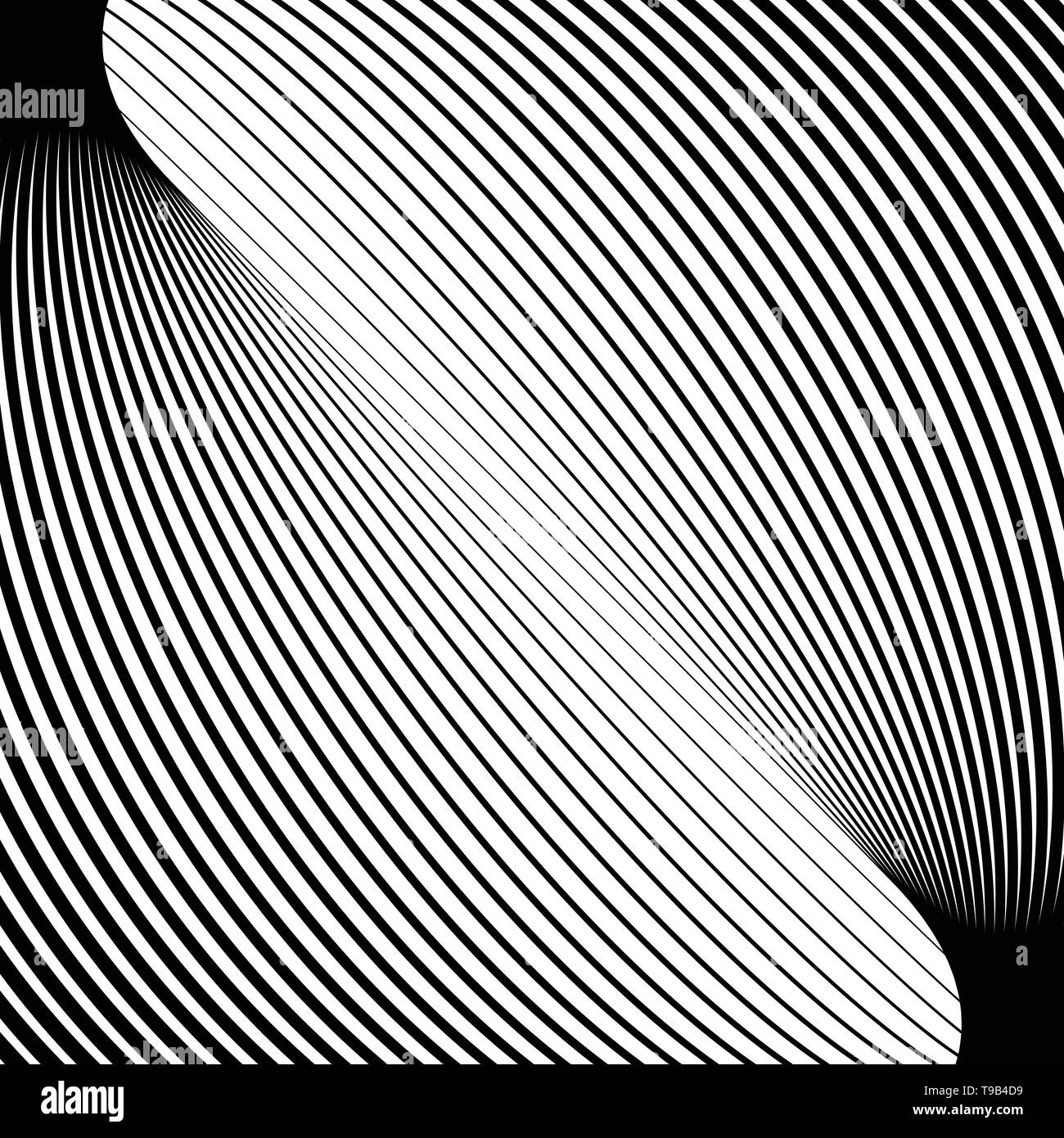 Abstract geometric black and white, grayscale graphical element Stock ...