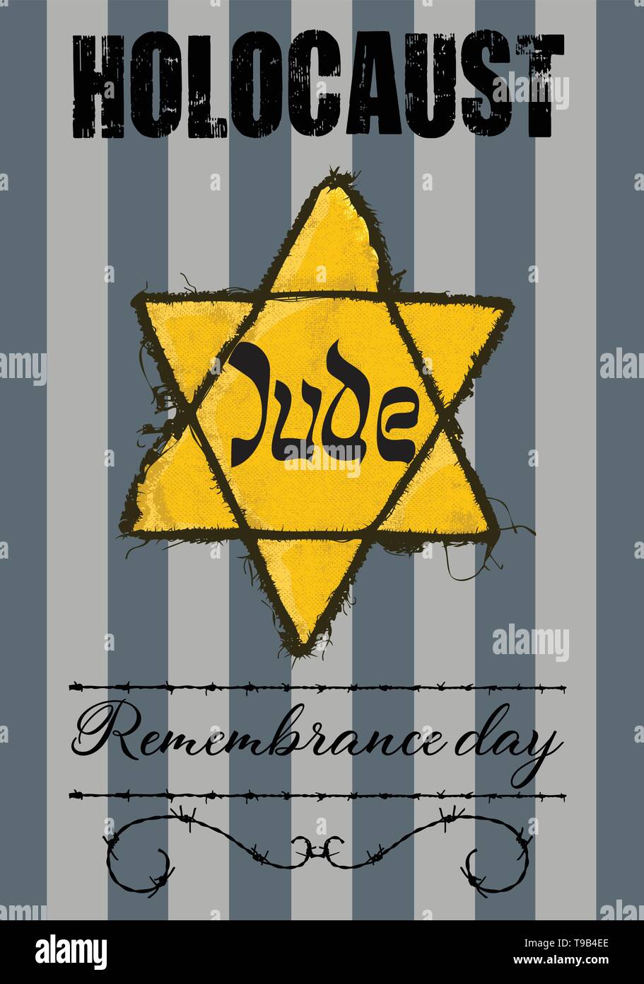 Holocaust remembrance day memorial Stock Vector Images - Alamy