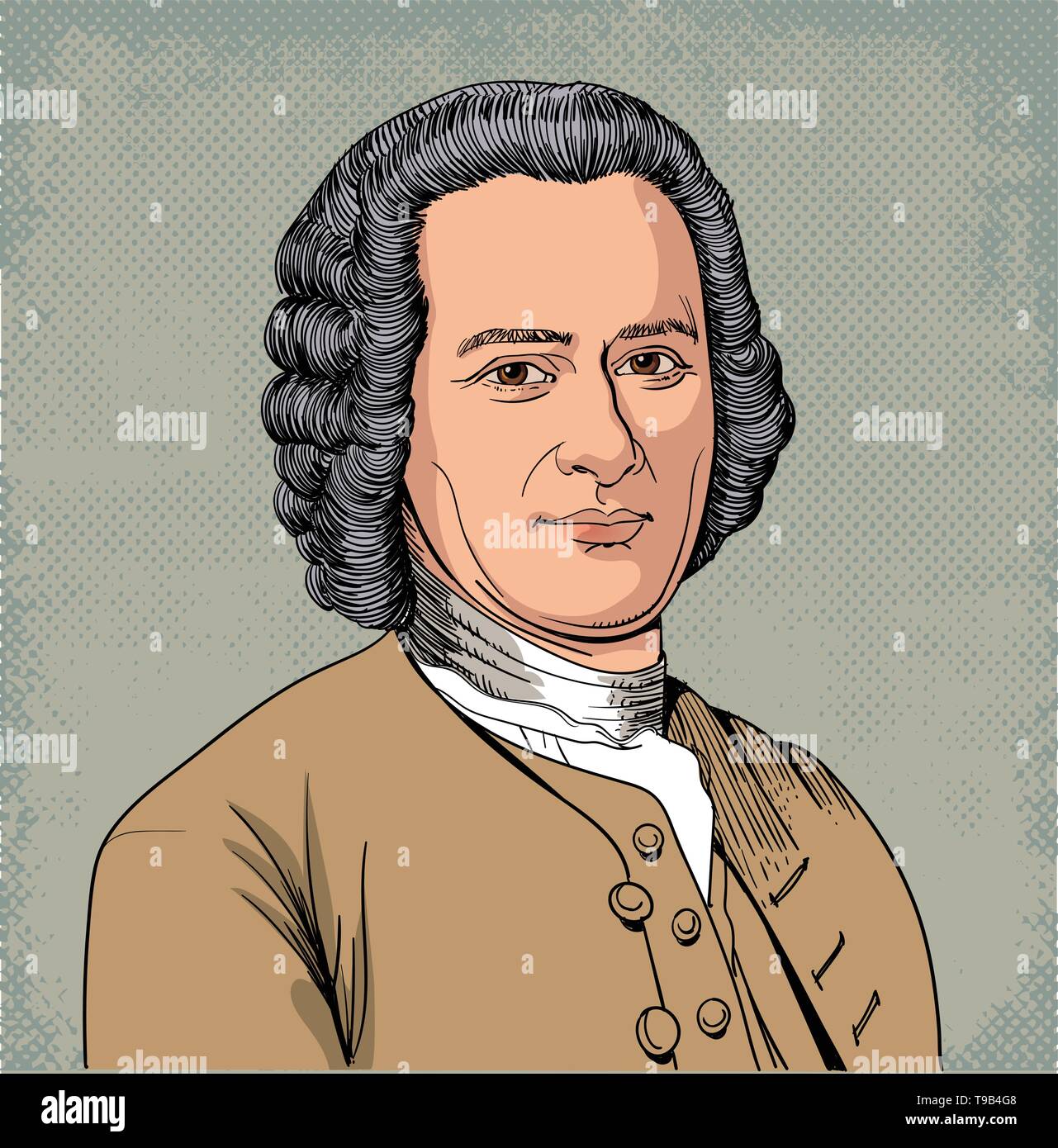 Portrait jean jacques rousseau hi-res stock photography and images - Alamy