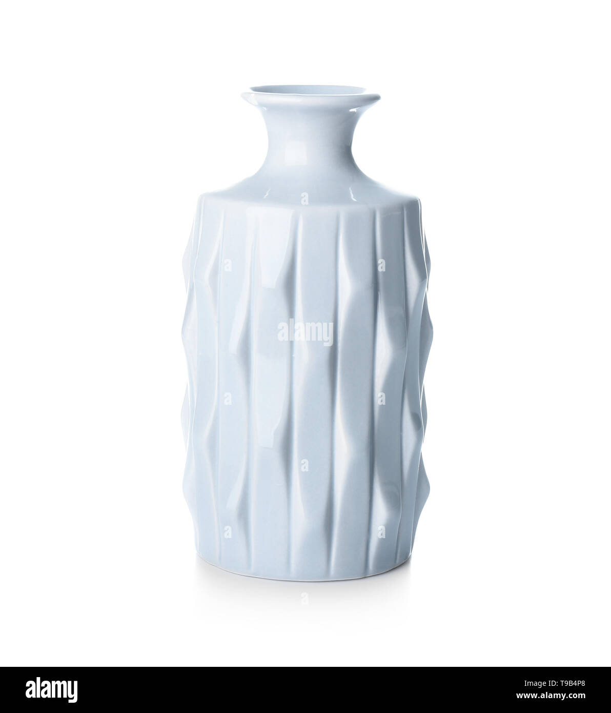 Beautiful ceramic vase on white background Stock Photo - Alamy