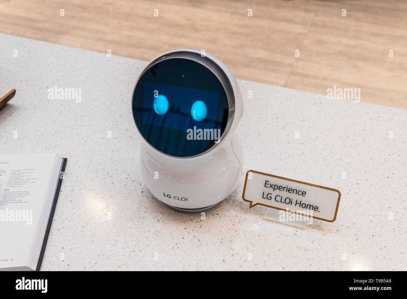 Berlin, Germany, August 31, 2018, LG CLOi ThinQ AI Bot smart robot ...