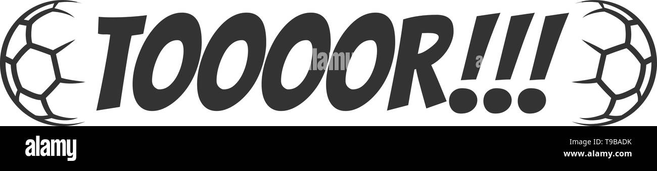 Tor soccer goal letter black white sign Stock Vector Image & Art - Alamy