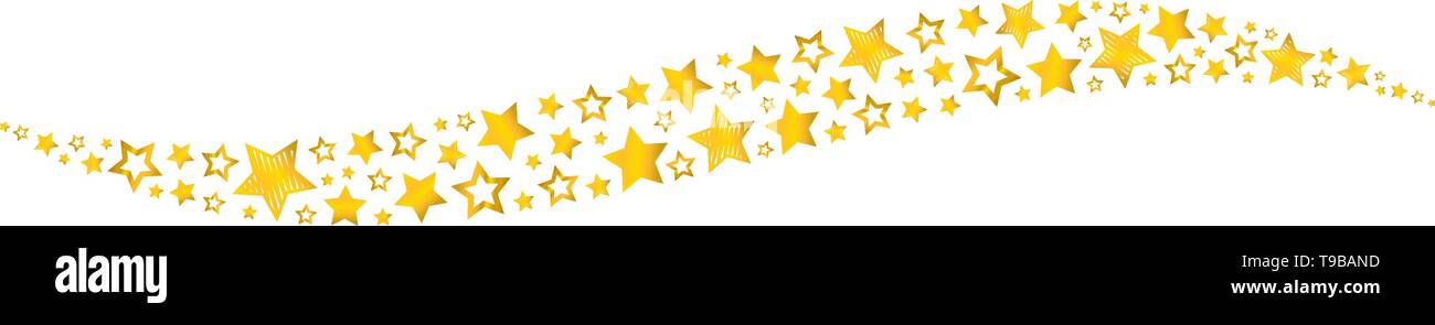Star golden wavy isolated Stock Vector Image & Art - Alamy