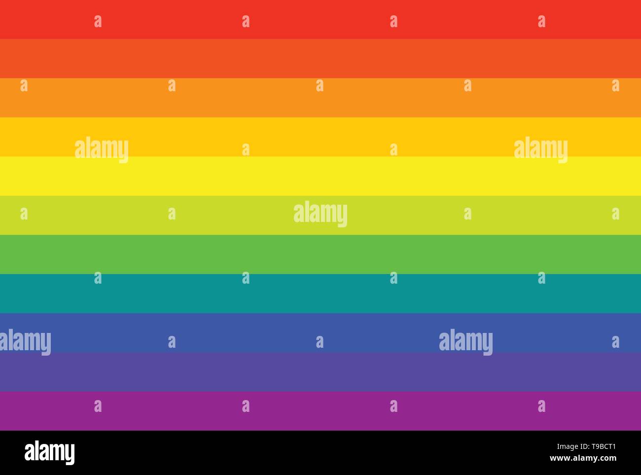 RGB, rainbow spectrum colored stripes, lines. Visible spectrum LGBTQ ...