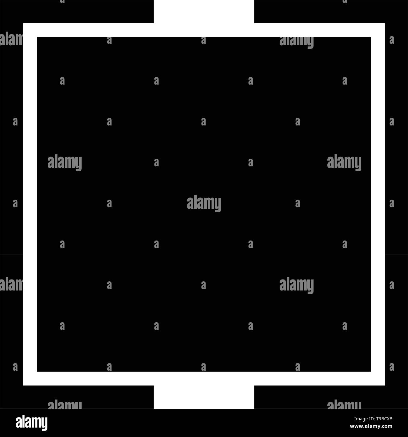 Simple squarish frame. Square border, square frame illustration Stock ...