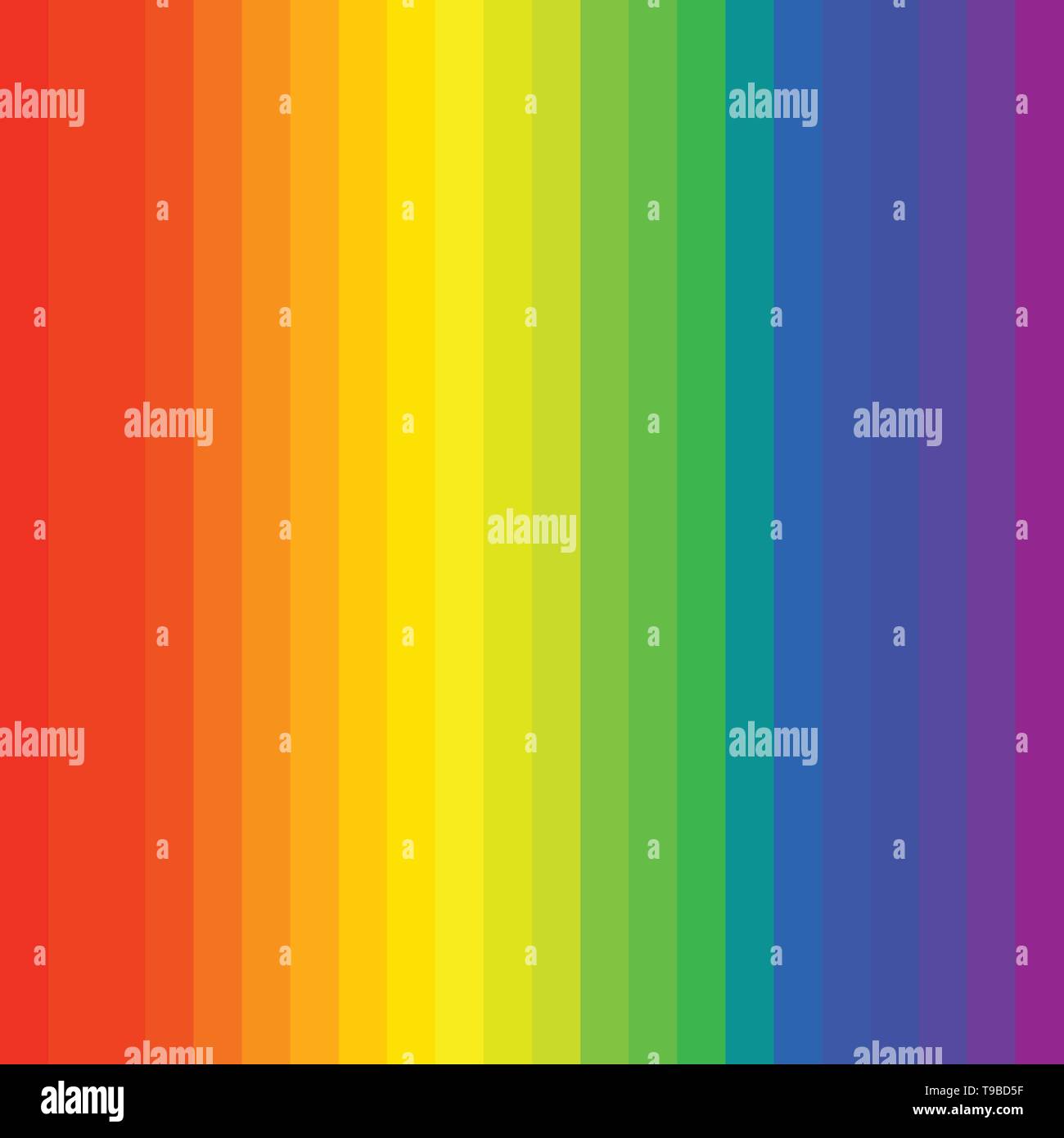 RGB, rainbow spectrum colored stripes, lines. Visible spectrum LGBTQ ...