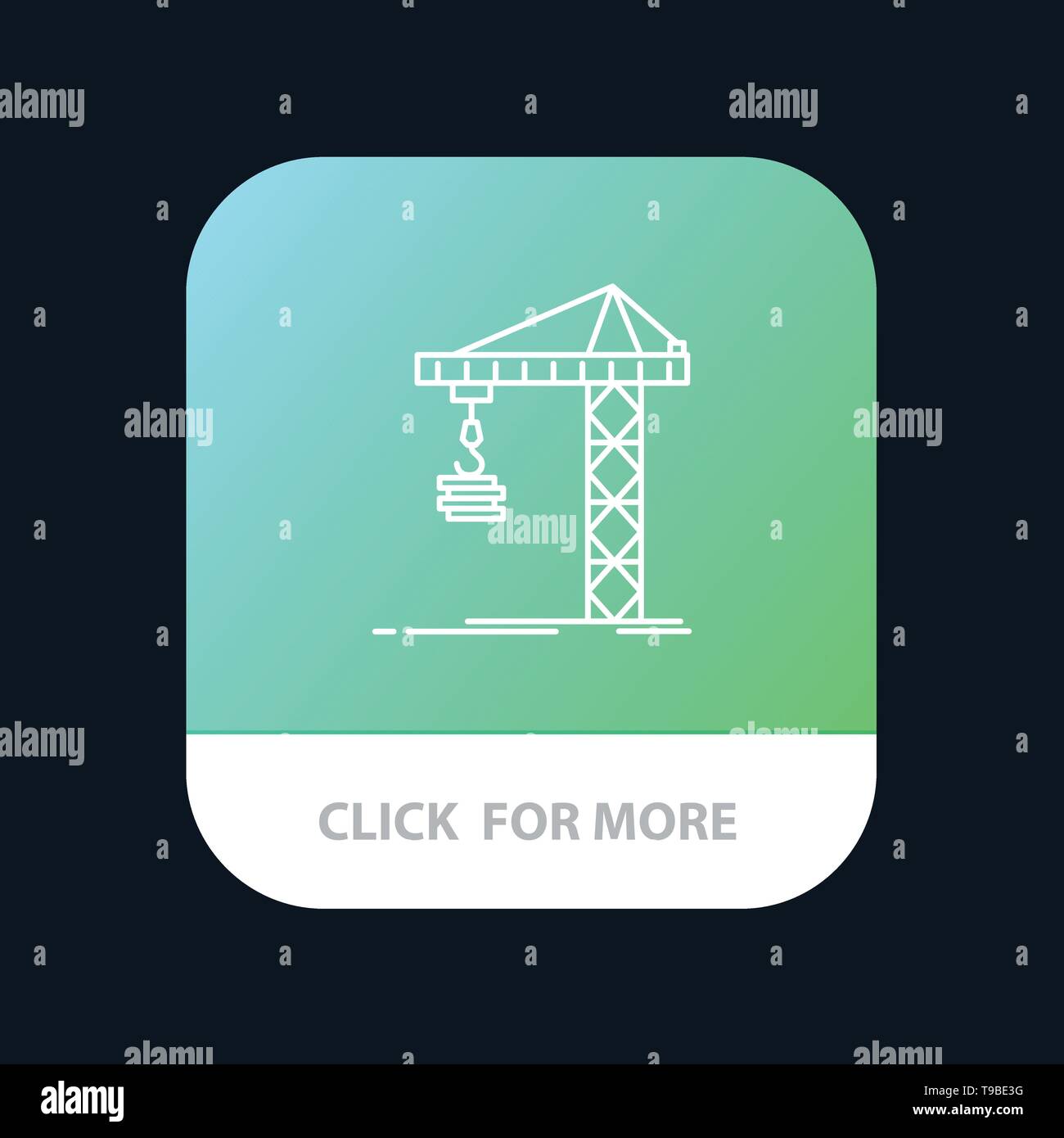 Mobile high lift crane Stock Vector Images - Alamy