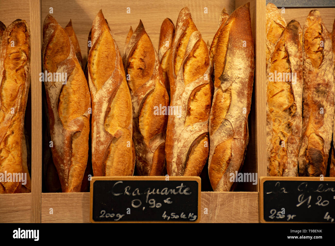 Baguettes croissant france hi-res stock photography and images - Alamy