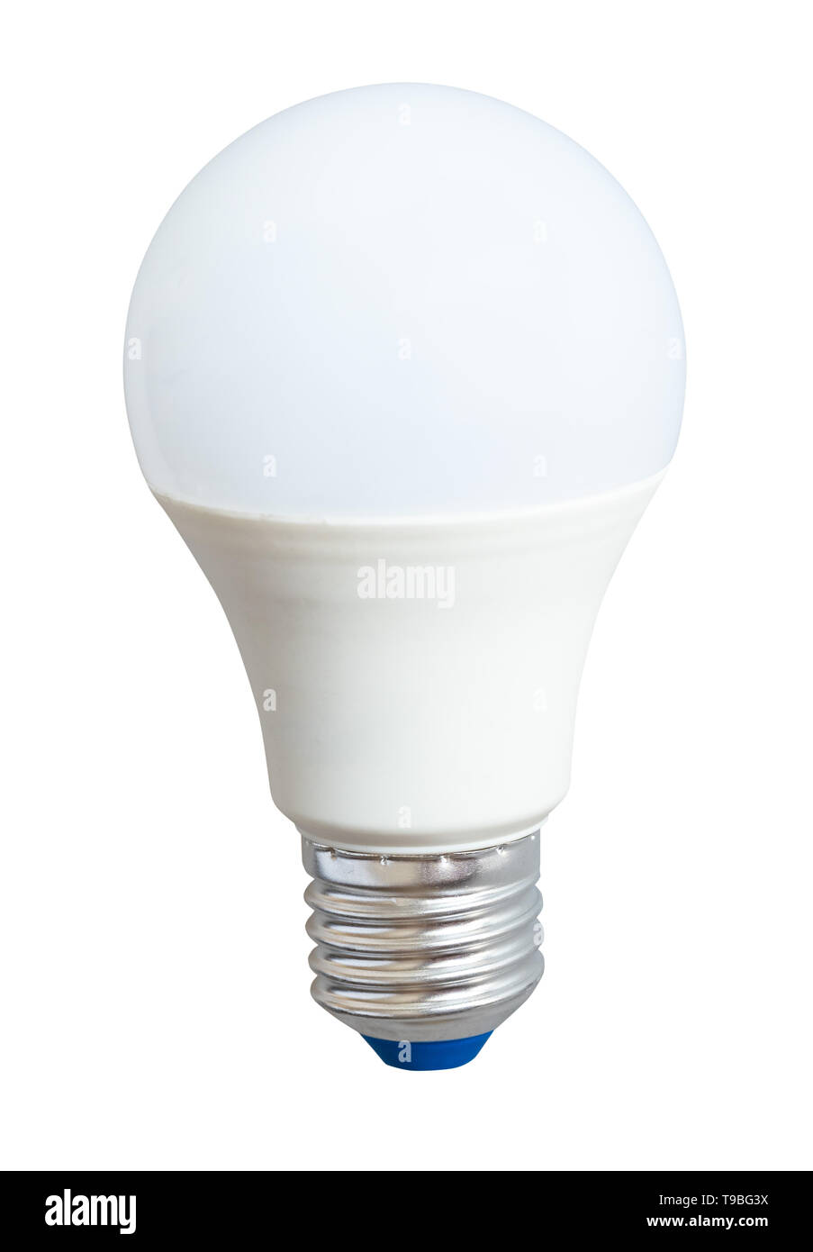 energy saving LED bulb light cut out on white background Stock Photo ...