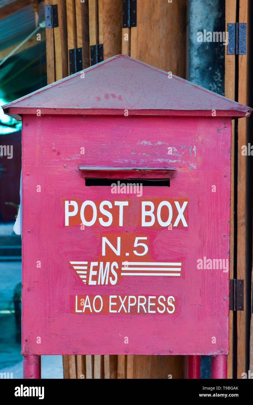 Lao Postal Box Stock Photo - Alamy