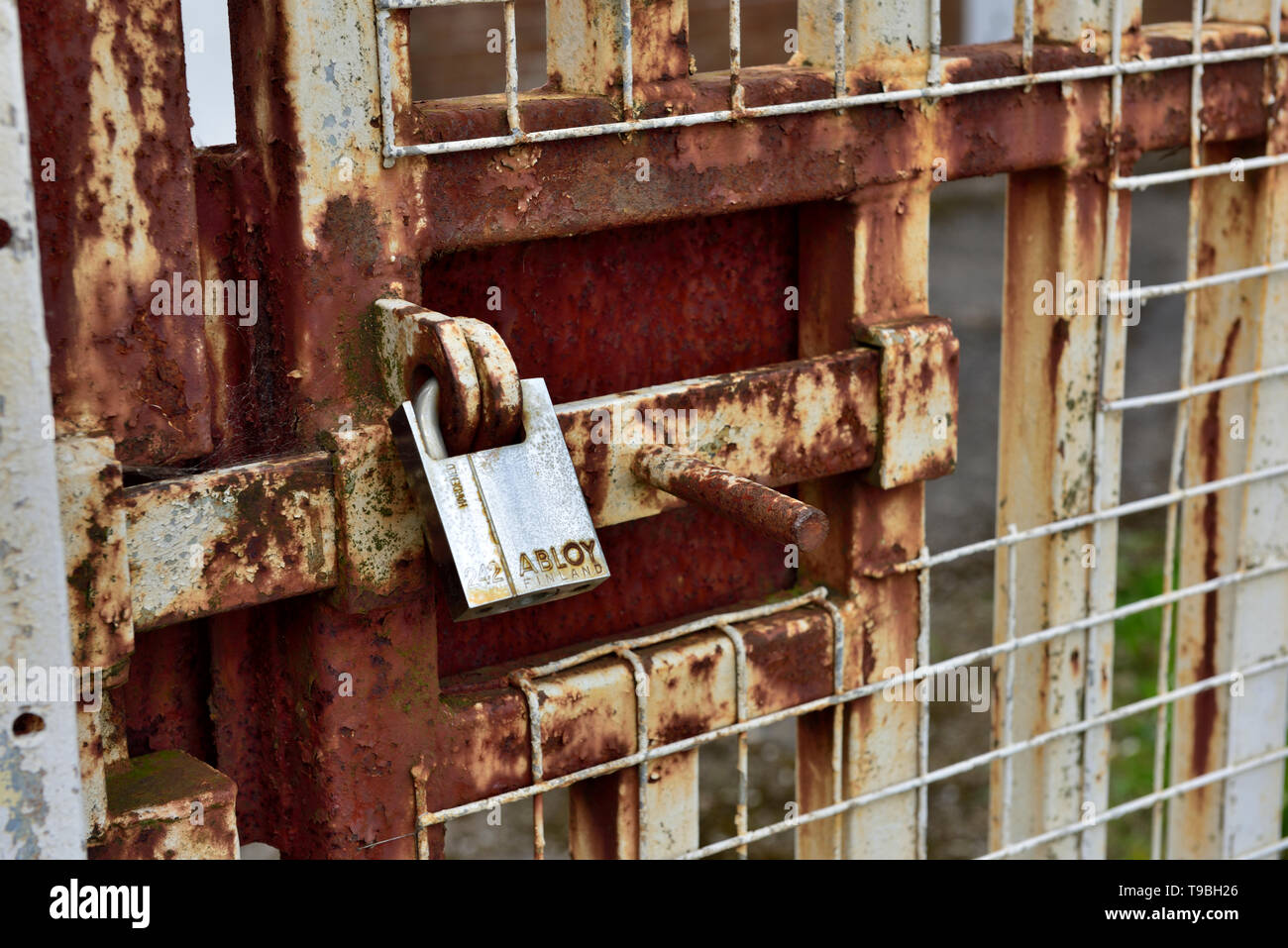 Steel security gate hi-res stock photography and images - Alamy