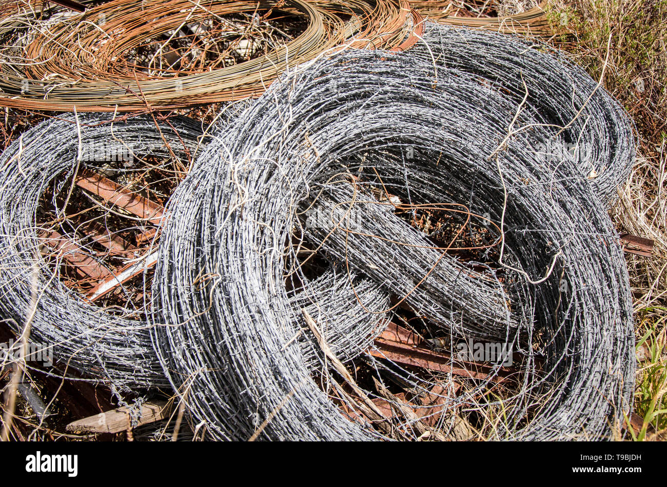 Old coils wire hi-res stock photography and images - Alamy