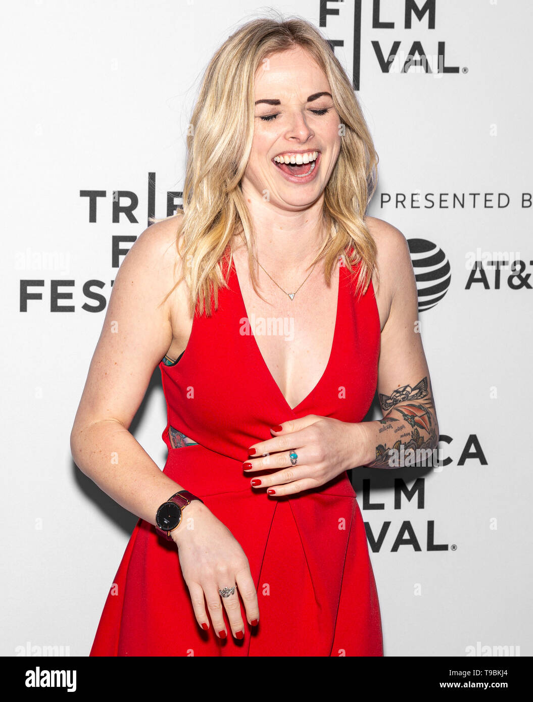 New York, NY - April 28, 2019: Hannah Myvanwy Driscoll actor attends ...