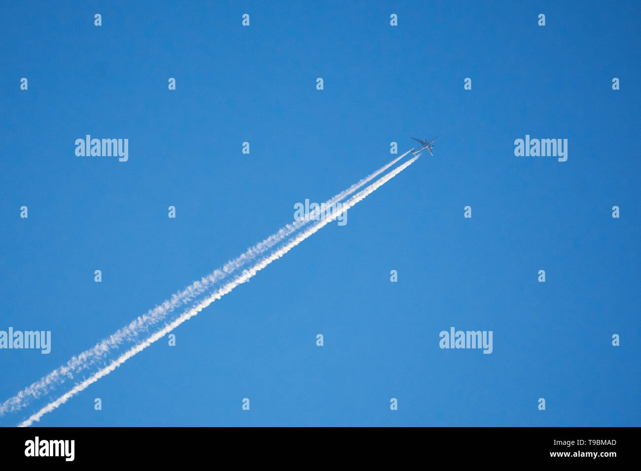 Boeing 787-9 airplane, Flight AA280 from Seoul, South Korea, to Dallas ...