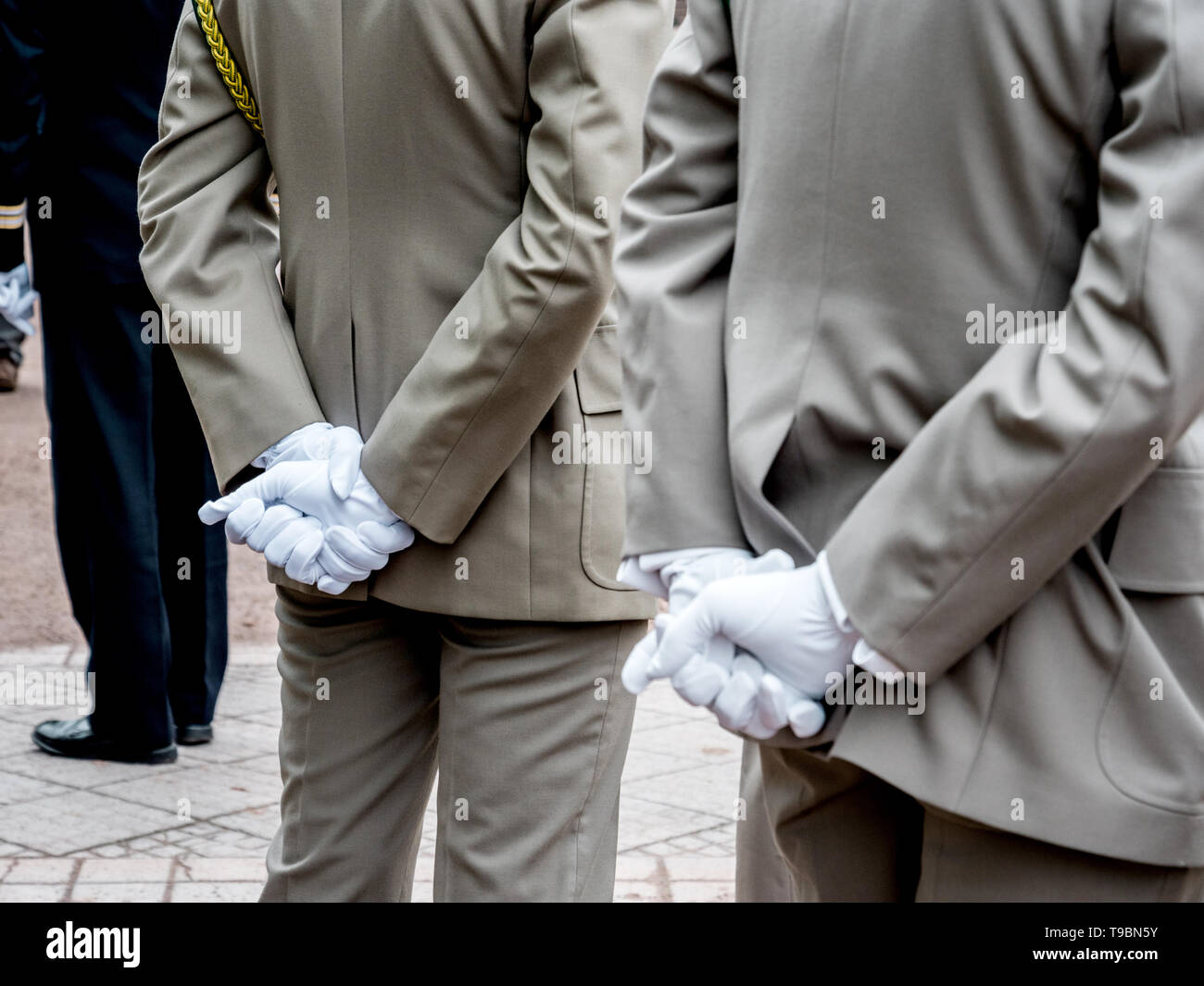Hand of high ranked military personell at ceremony to mark Western ...