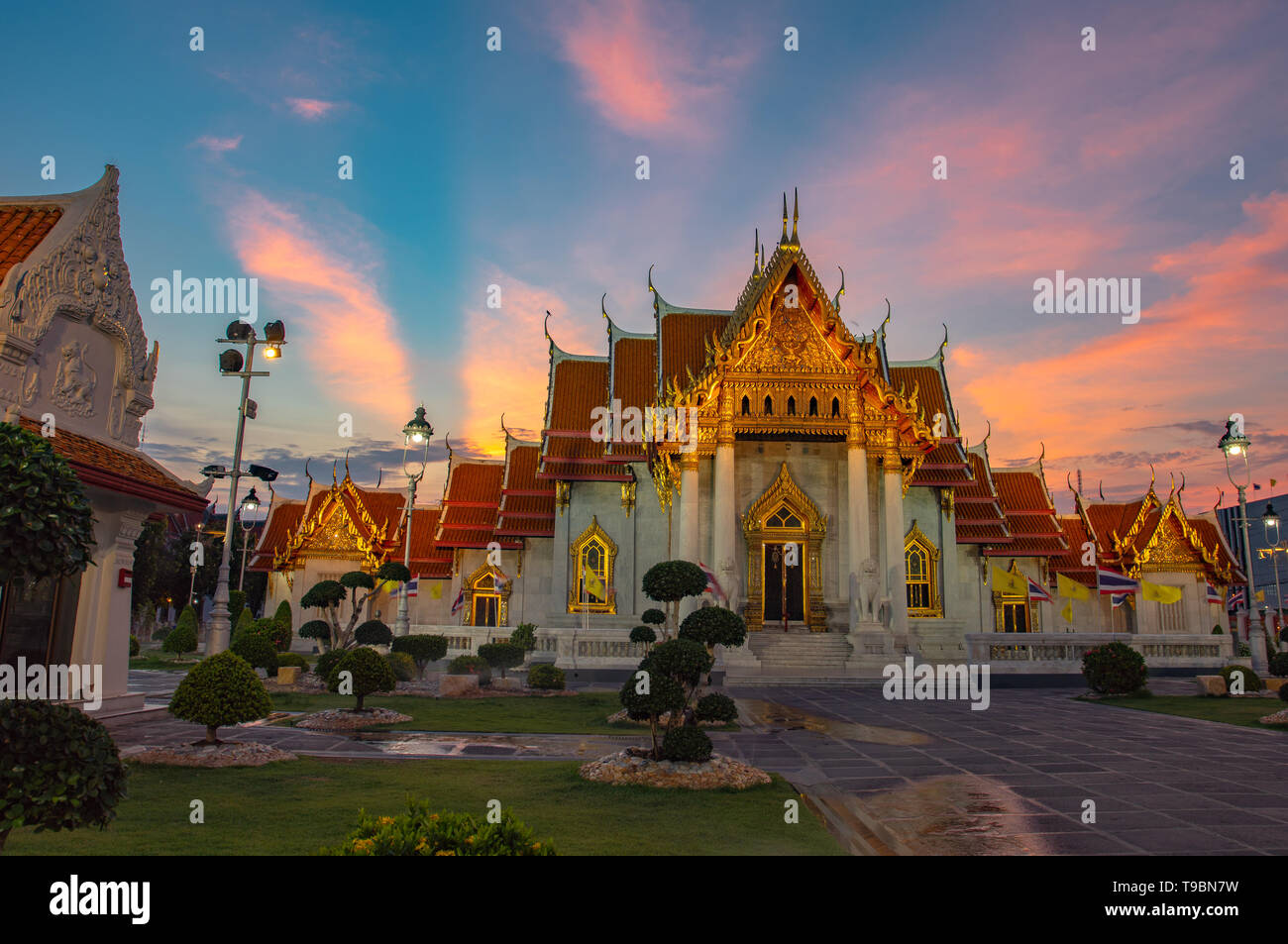 The Wat Benchamabophit or Marble temple is one of Bangkok is ...