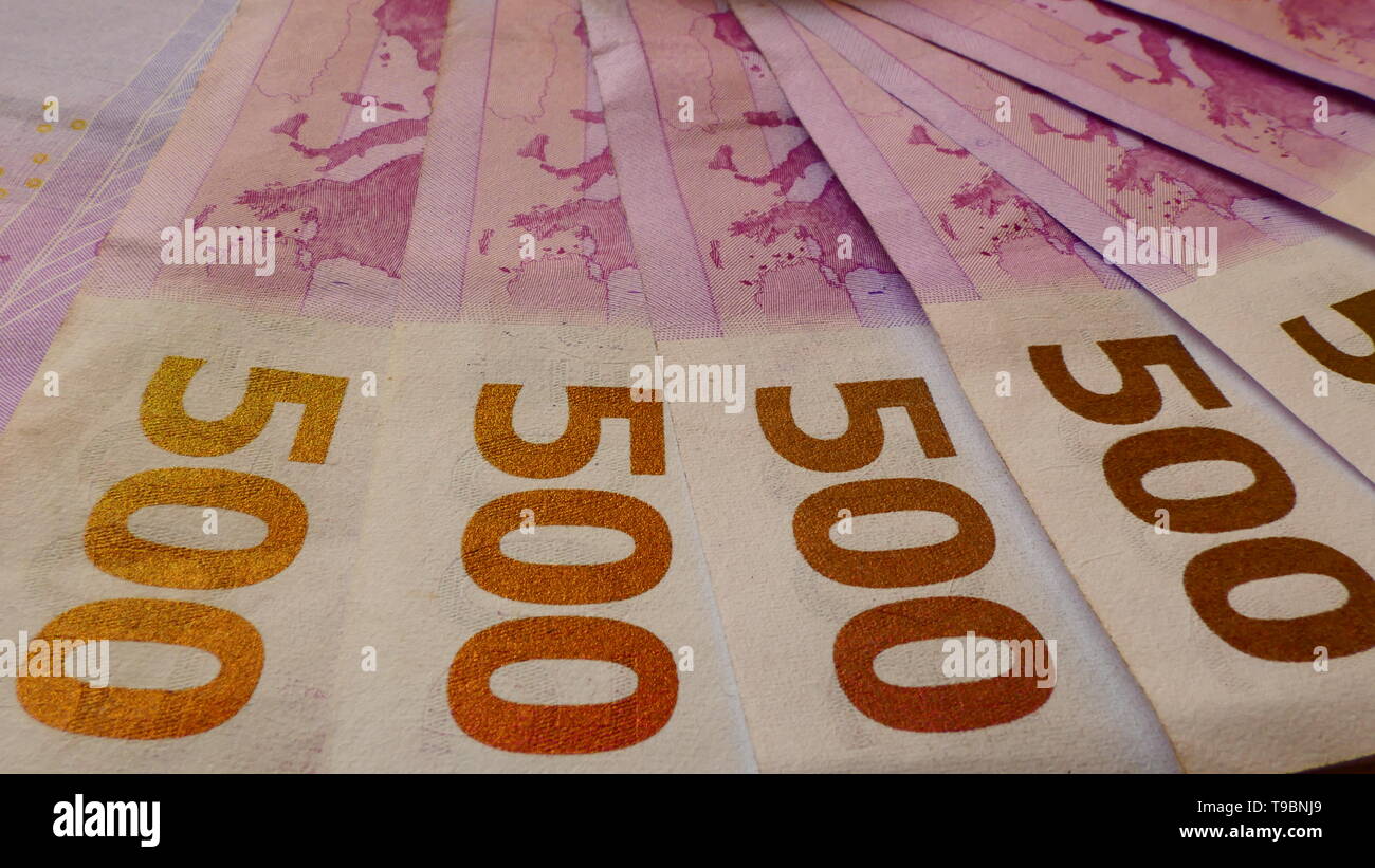 500 euro banknotes hi-res stock photography and images - Alamy