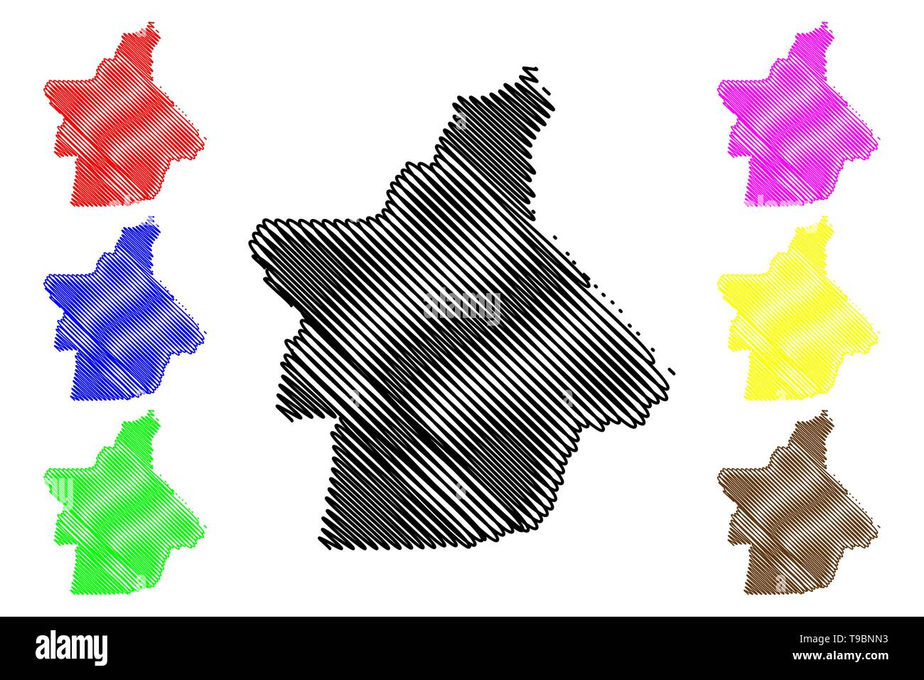 Butte county map hi-res stock photography and images - Alamy