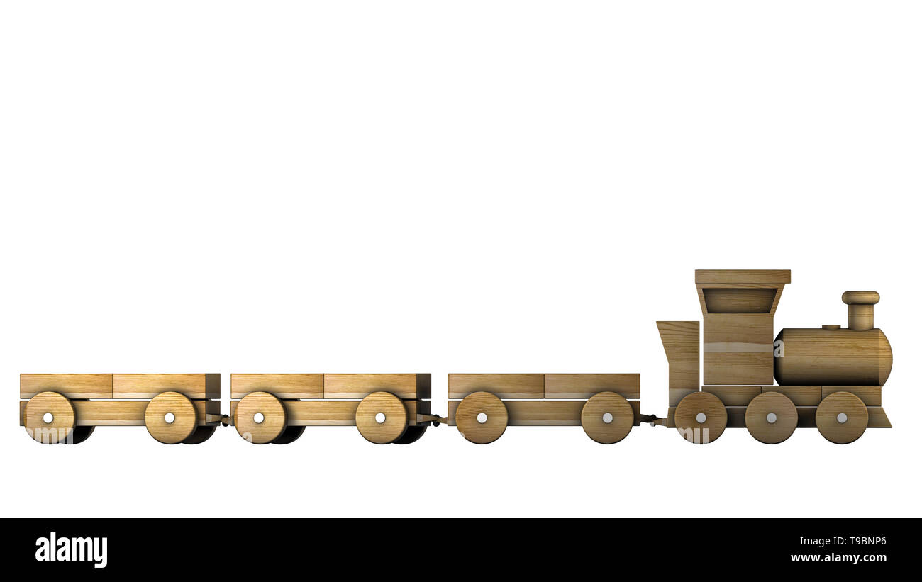 Toy train carriages Cut Out Stock Images & Pictures - Alamy