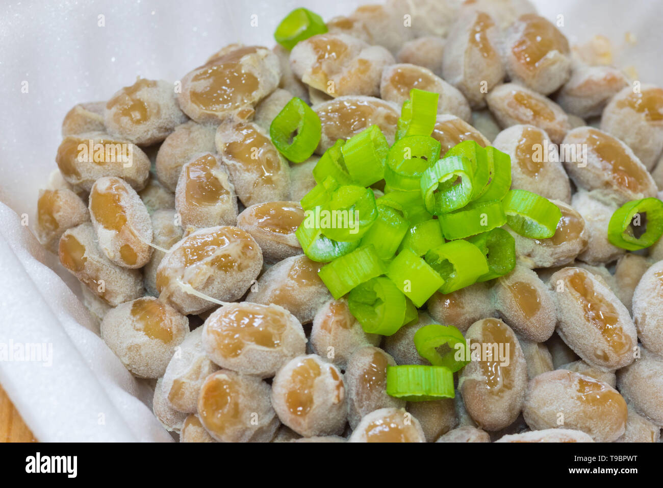 Natto - a popular and healthy Japanese food from fermented beans in a ...