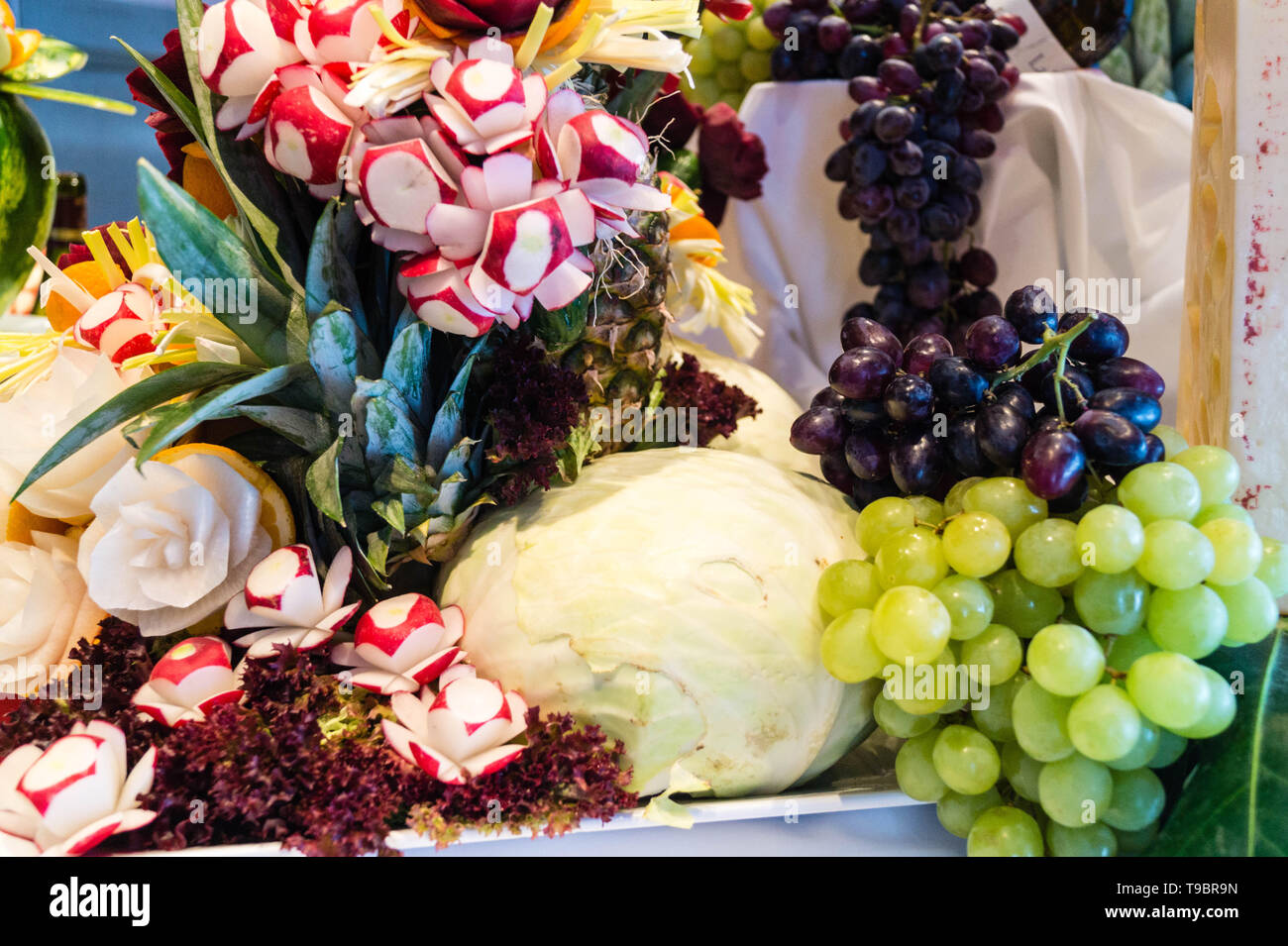 perfect fruit carving Stock Photo - Alamy