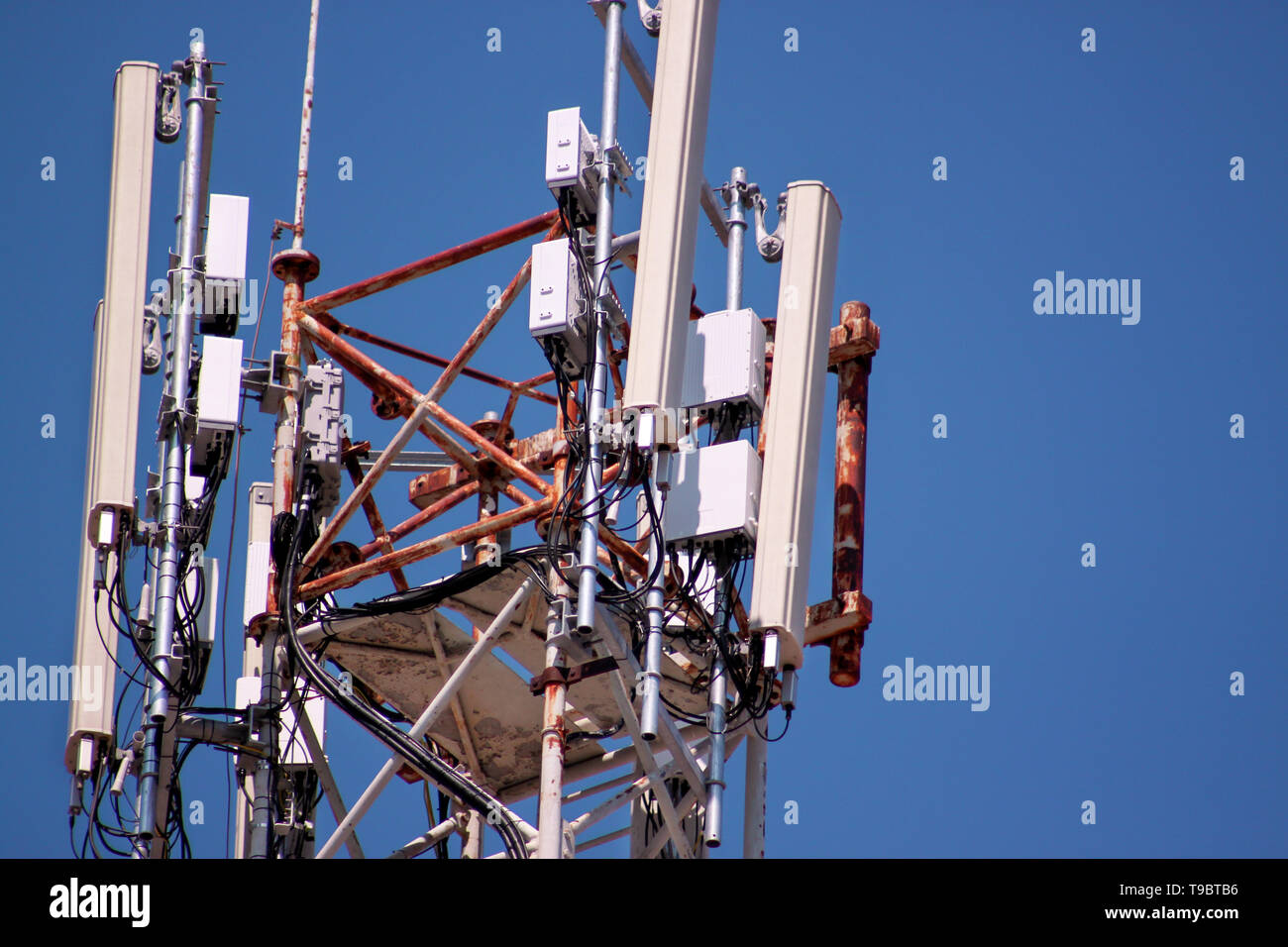 Telecommunication network repeaters, base transceiver station. Tower ...