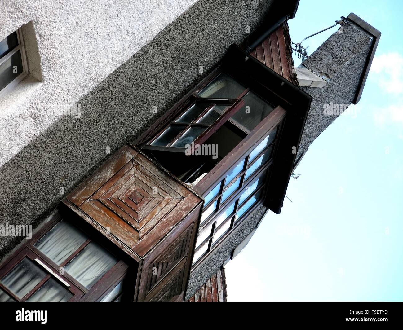 Well preserved extension to an old building in Edinburgh, Scotland ...
