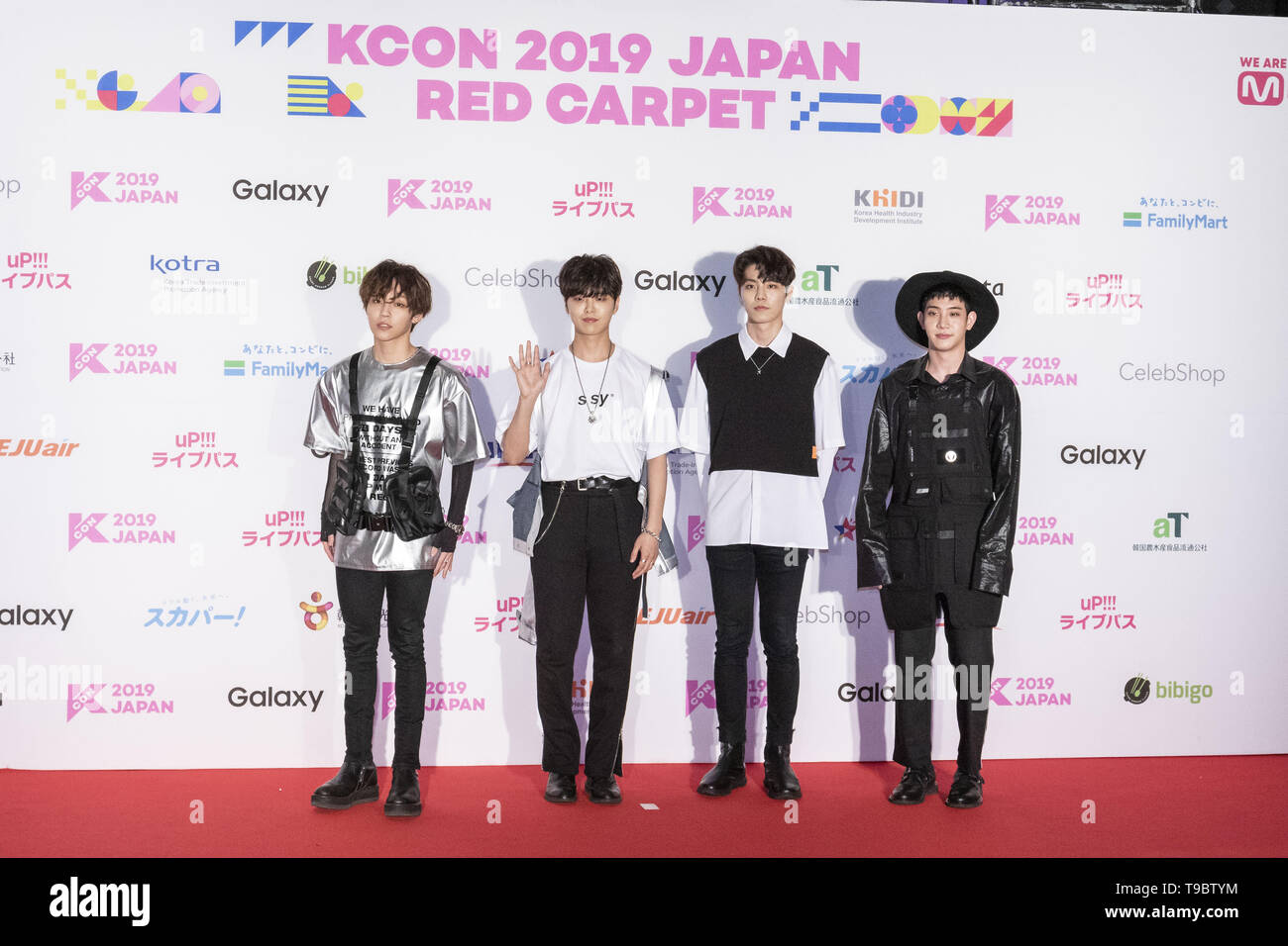 May 18, 2019 - Chiba, Japan - Members of the South Korean band The Rose ...