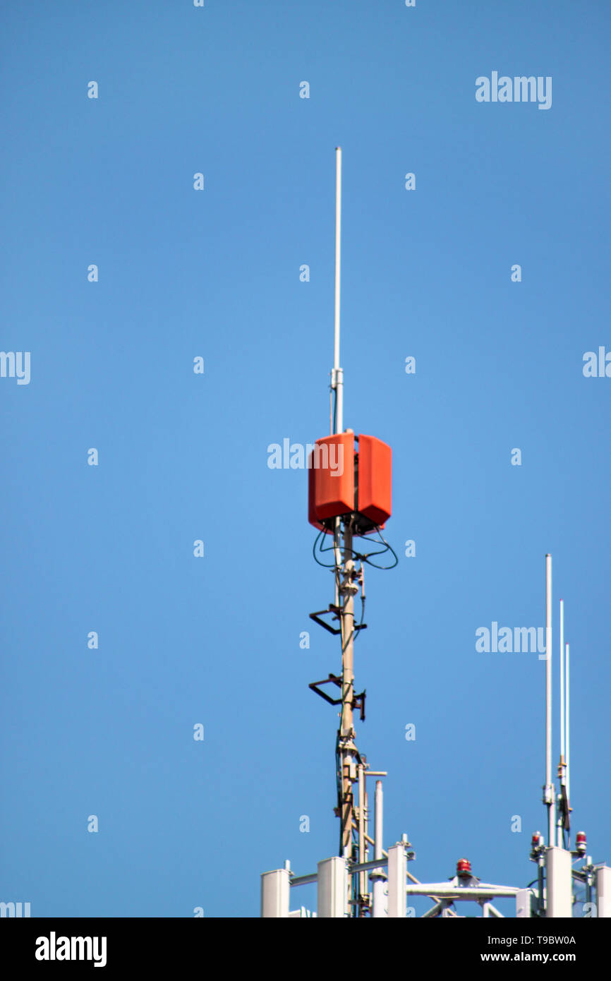 Telecommunication network repeaters, base transceiver station. Tower ...