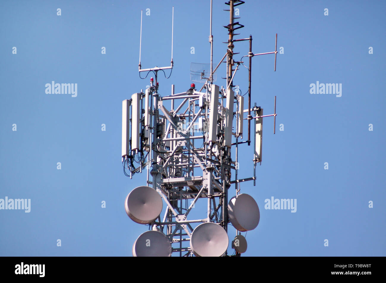 Telecommunication network repeaters, base transceiver station. Tower ...