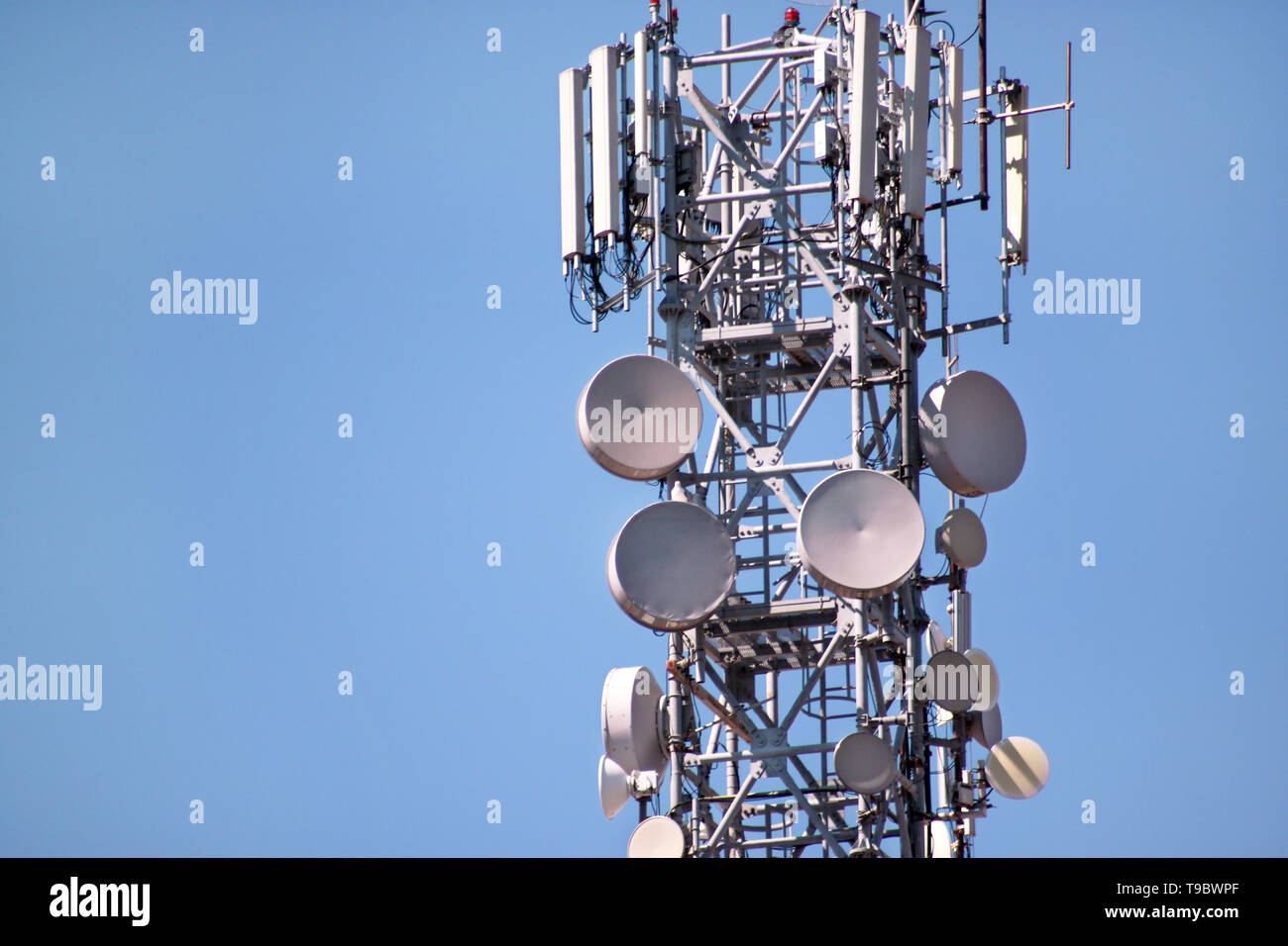 Telecommunication network repeaters, base transceiver station. Tower ...