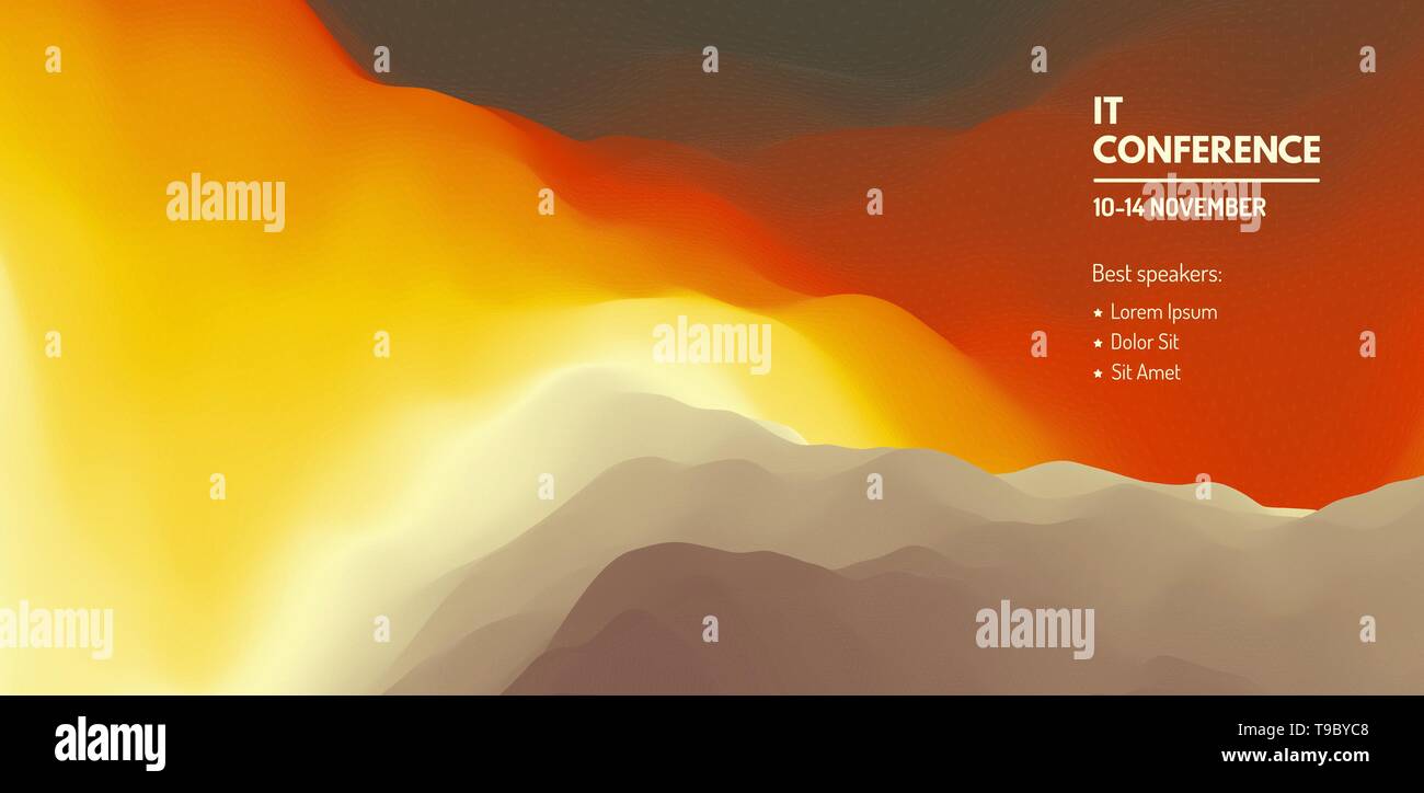 Business event invitation template. Can be used for online courses ...