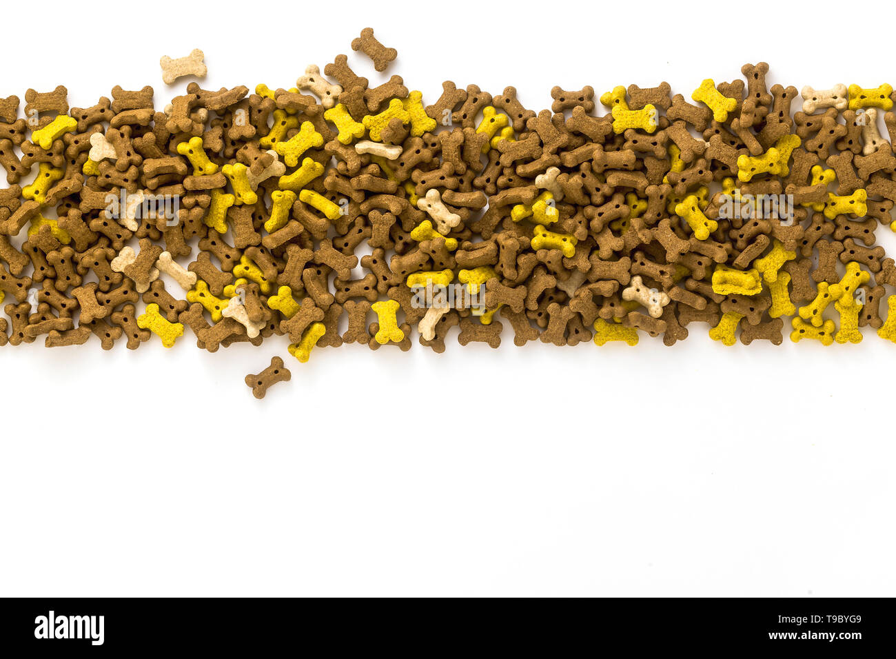 dry animal pet food isolated on white background Stock Photo - Alamy