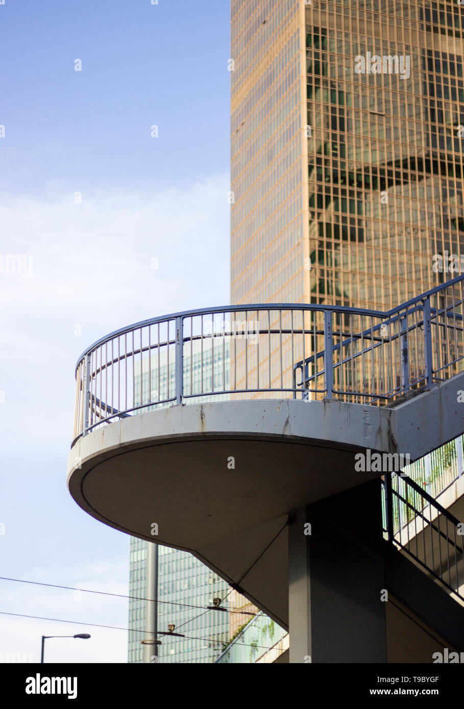 Stairs and skyscraper Stock Photo - Alamy