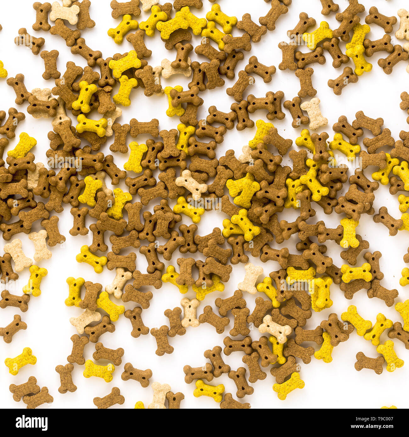 dry animal pet food isolated on white background Stock Photo - Alamy