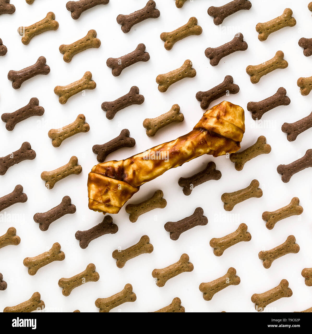 dry animal pet food isolated on white background Stock Photo - Alamy