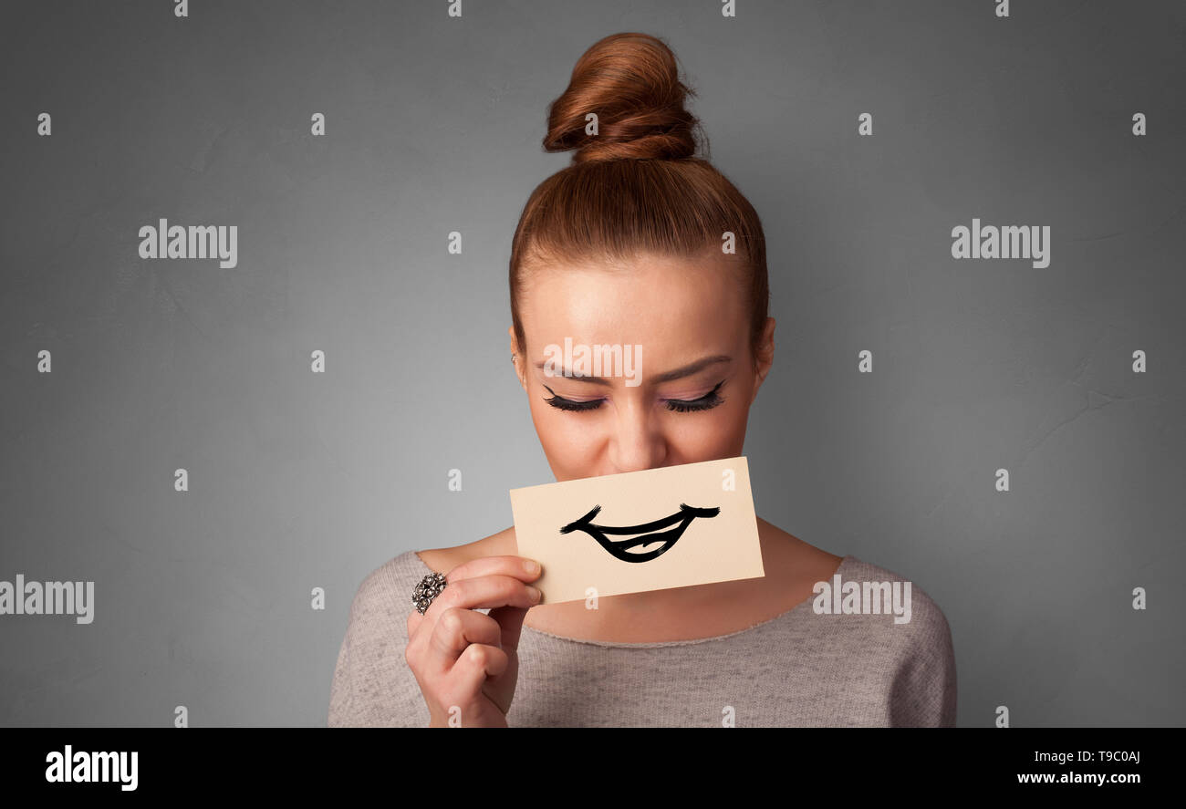 Smiley mouth teeth tongue hi-res stock photography and images - Alamy