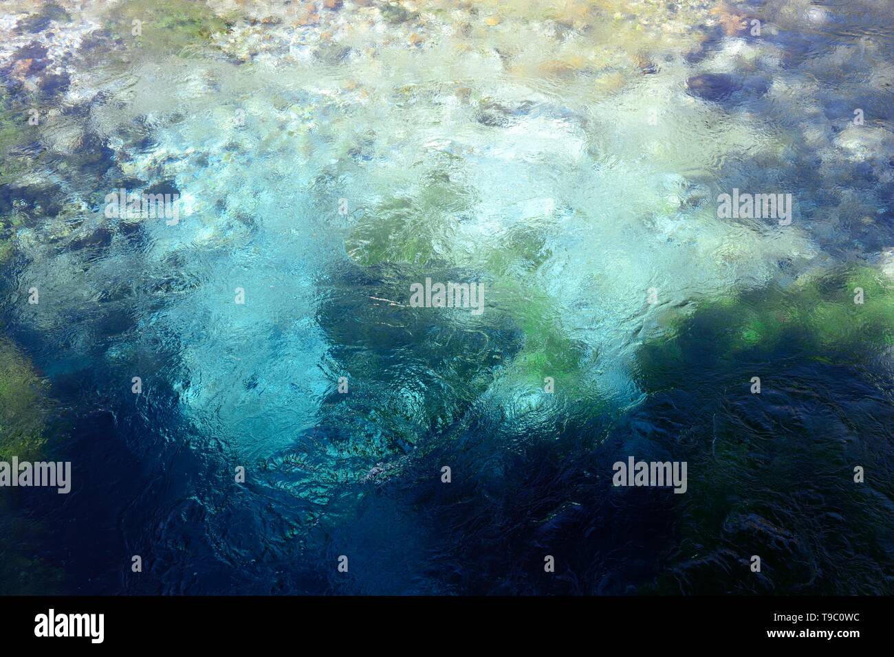 The Blue Eye pool karstic spring water spring and natural phenomenon ...