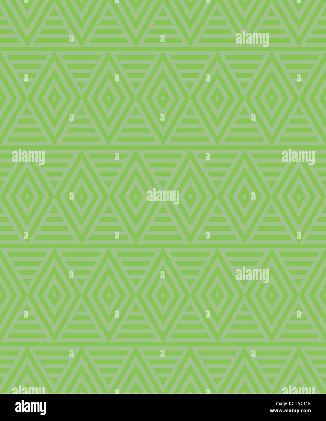Seamless stripes lines grid pattern with repeating green geometric ...
