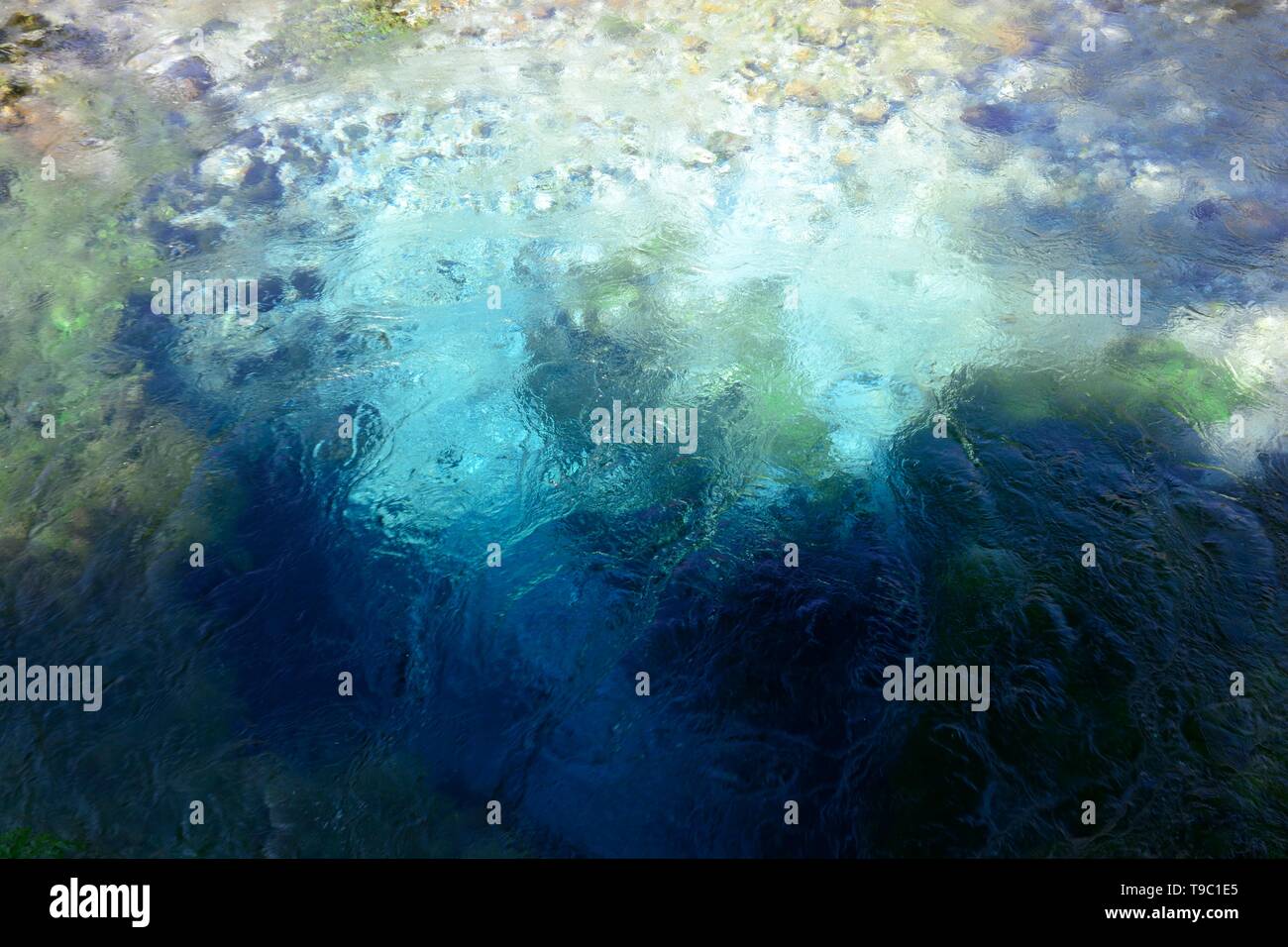 The Blue Eye pool karstic spring water spring and natural phenomenon ...