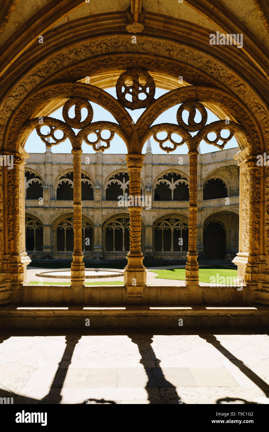 Portuguese late gothic manueline style architecture hi-res stock ...