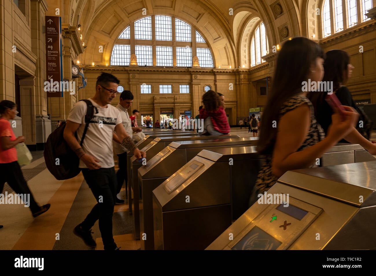 The Plaza Constitución railway station (Buenos Aires, Argentina) is ...